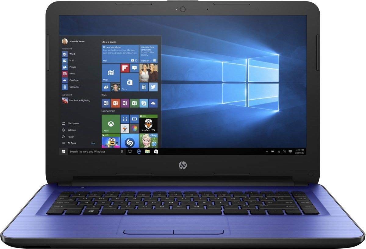 2016 HP 14" HD High Performance Laptop PC with free 1-yr Office 365 - Intel Dual Core up to 2.48GHz, 4GB RAM, 32GB SSD, DTS Studio, WLAN, HDMI, Webcam, USB 3.0, Windows 10