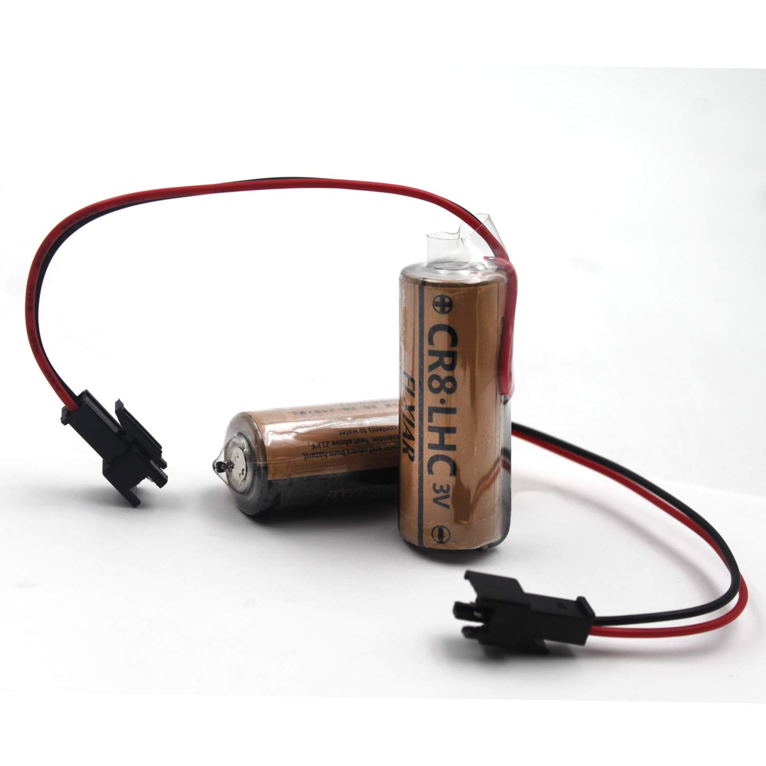elxjar (5-Pack) 3V 3000mAh CR8-LHC Lithium Manganese Dioxide Battery Replacement for Fuji FDK CR8.LHC 17430, Toto CR8-LHC TH559EDV410R Automatic Toilet Flusher