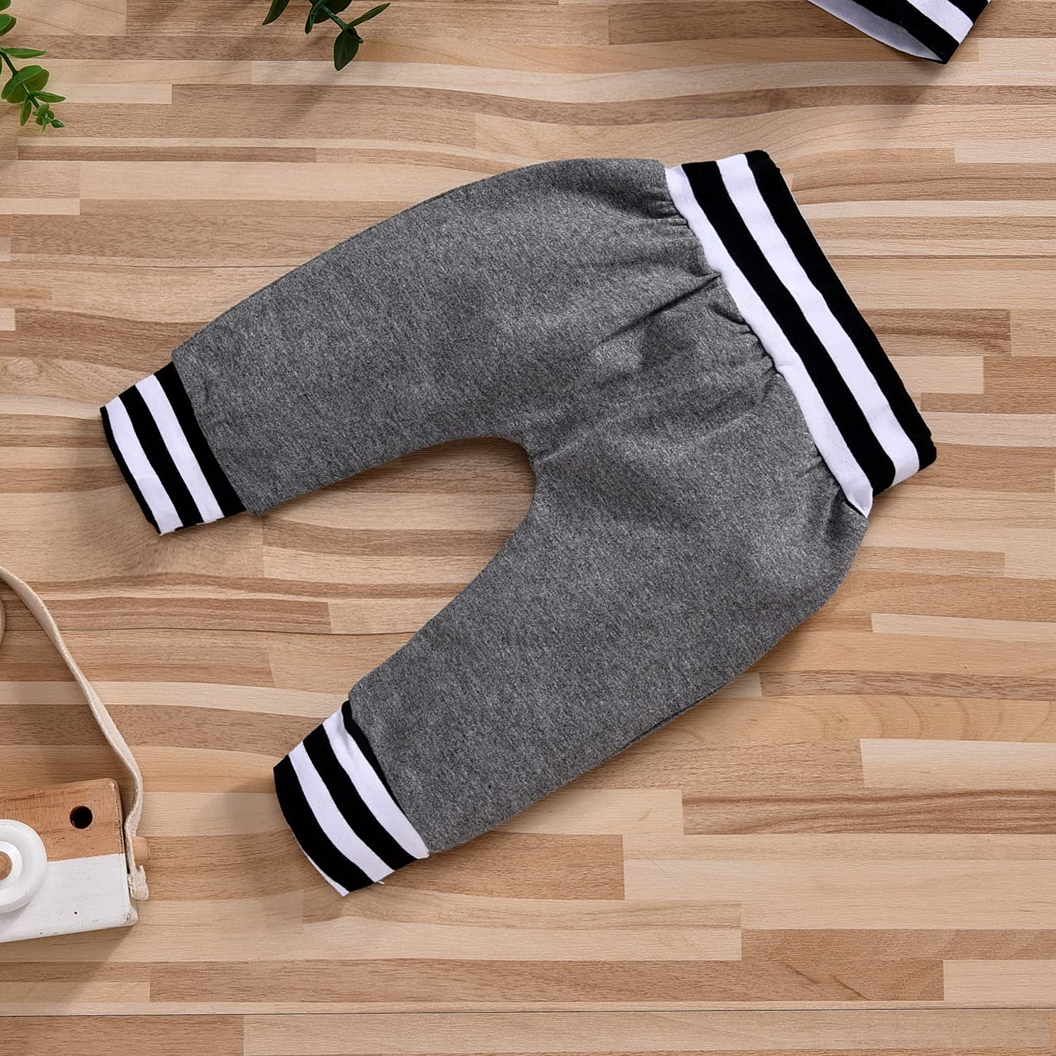 Aalizzwell Preemie Baby Boys Clothes Romper Pants Outfit Spring Fall Winter Clothing Sets (Gray, Preemie)