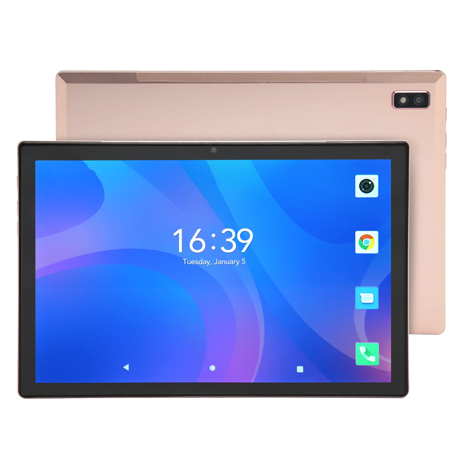 10.1 Inch Tablet,12GB RAM 256GB ROM, 512GB Expand, Octa Core CPU, HD Touch Screen, 5G WiFi Tablet for Android, Gaming Tablet PC with Dual 8+16MP Camera (Gold)