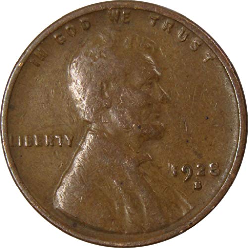 1928 S Lincoln Wheat Cent AG About Good Bronze Penny 1c Coin Collectible