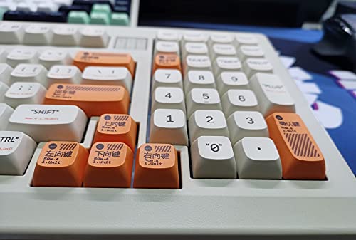 Blue Hat 141 Keys XDAS keycaps Dye-Sublimated Keycap for Cherry MX Switch keycaps for Wired USB Mechanical Gaming Keyboard (Plastic Sleeve)