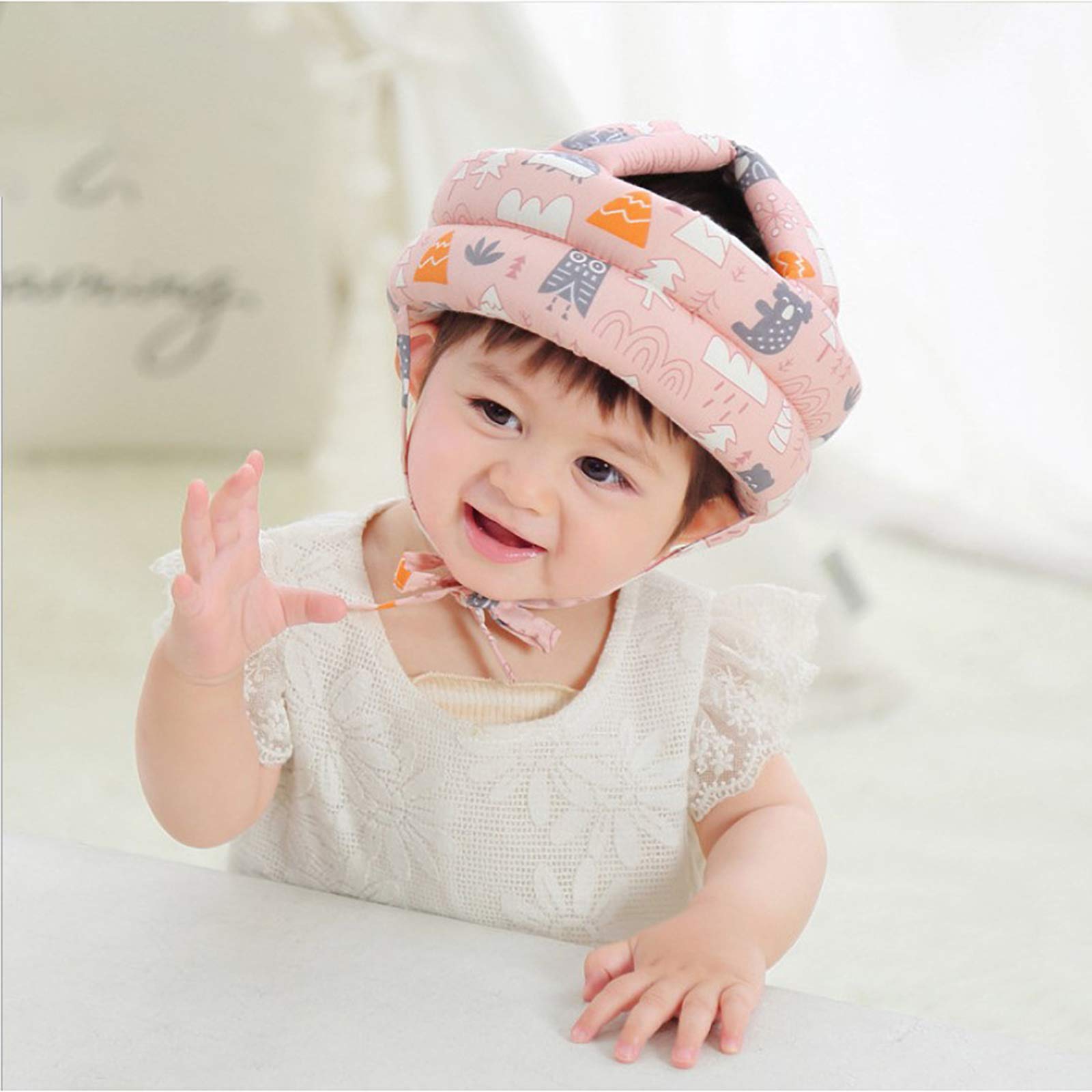 DaMohony Baby Helmet for Crawling Walking, Baby Infant Toddler Helmet Head Protector, No Bump Safety Head Cushion Bumper Bonnet, Baby Safety Headguard Shock-Absorbent Protective Hat