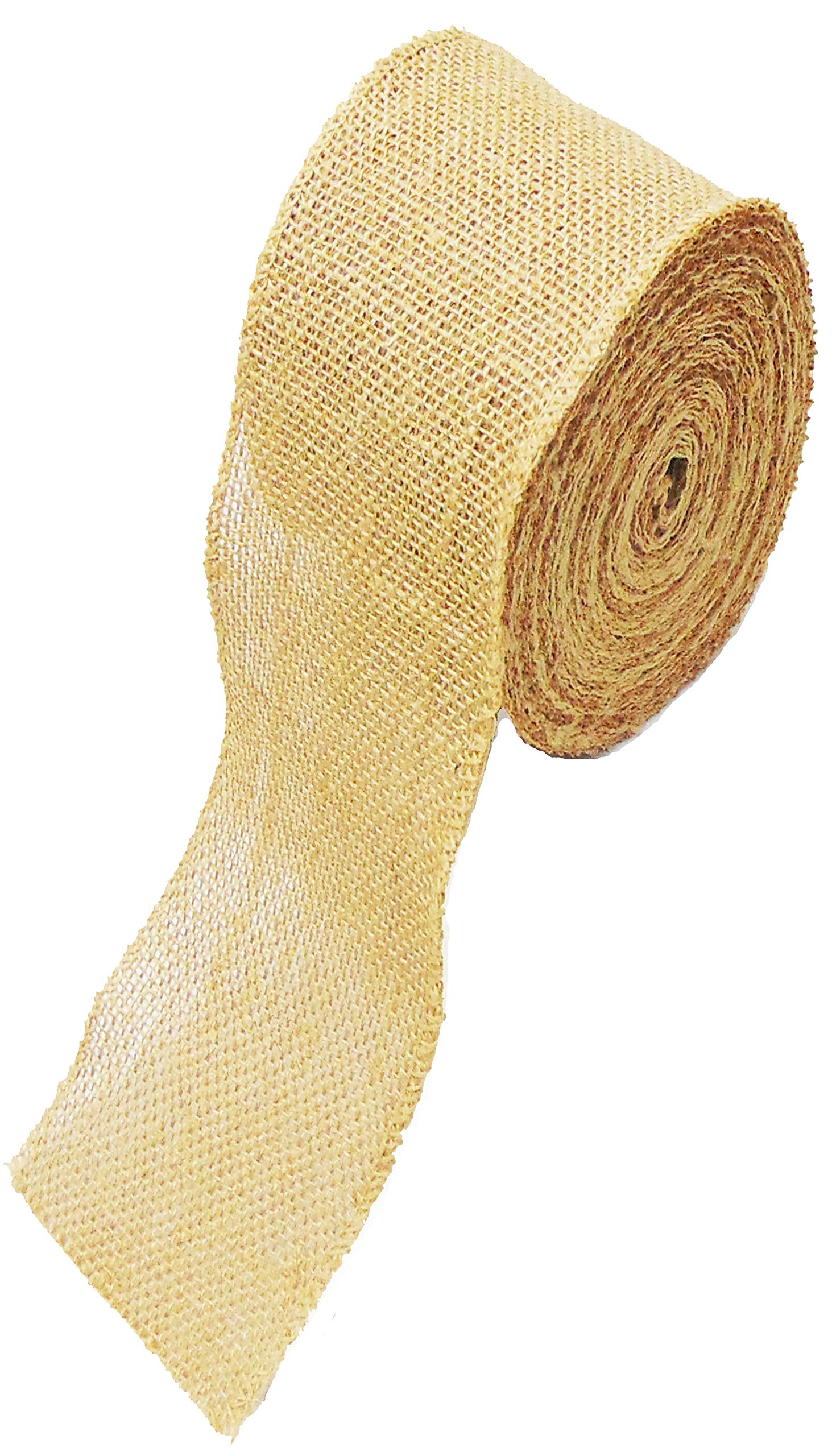 3 roll Pack Burlap Ribbon 3" x 5 Yards Natural Jute Total 3 X 5 Yard Rolls, (Natural, 3inch X 15yards)