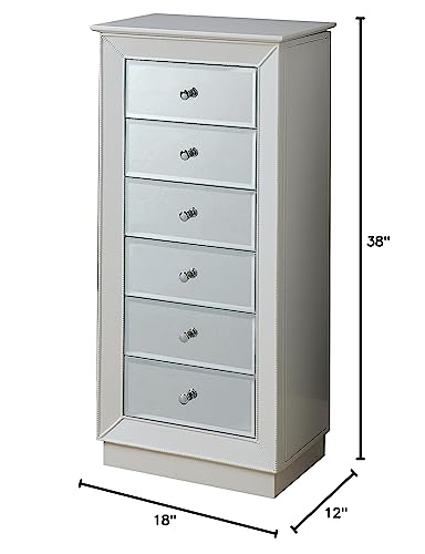 ACME Talor Jewelry Armoire - - White