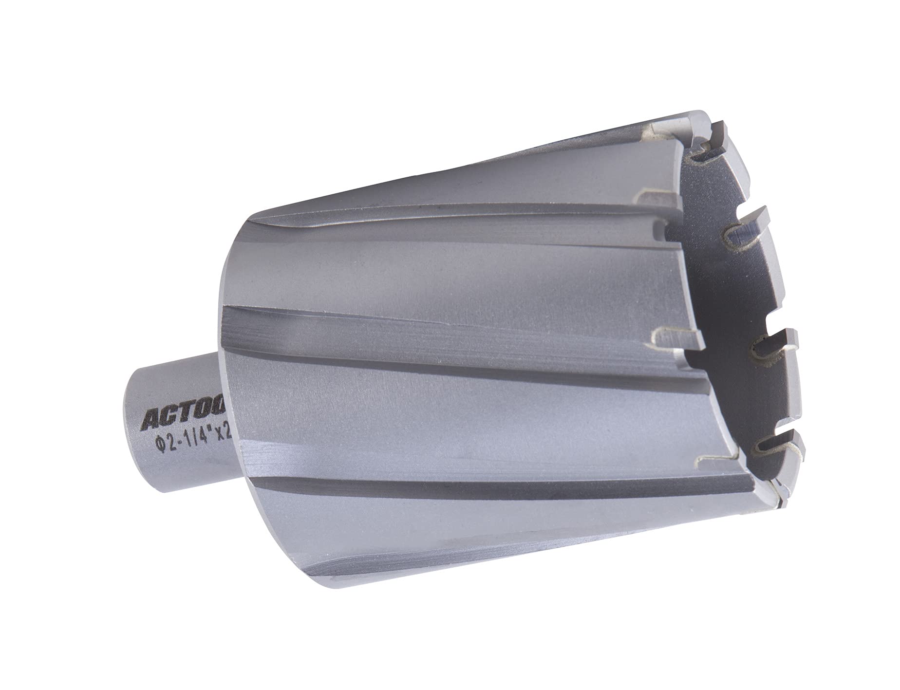 ACTOOL 2-1/4'' Diameter x 2'' Depth of Cut Carbide Tipped TCT ANNULAR Cutter with 3/4'' Weldon Shank