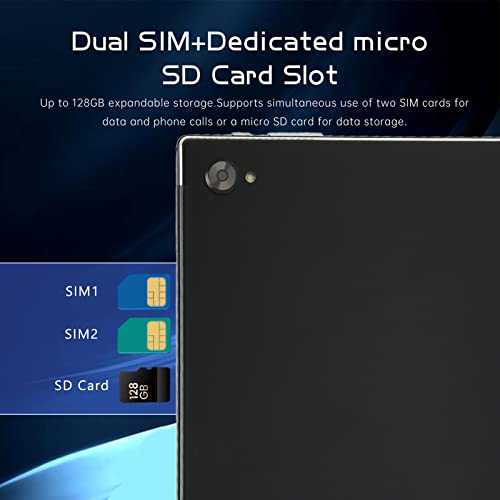 10.1 Inch HD Tablet, 1960x1080 IPS 8 Core CPU Tablet for 11, 2.4G 5G WiFi Dual Band Calling Tablet, 8MP 20MP Dual Camera Tablet for Home, Office, Travel