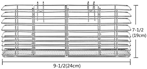 blitzlabs Dish Drying Rack Expandable Dish Drainer Rack Large Drain Dish Rack Shelf in Sink or Over Sink or On Counter Stainless Steel Dish Rack with Utensil Silverware Cutlery Holder