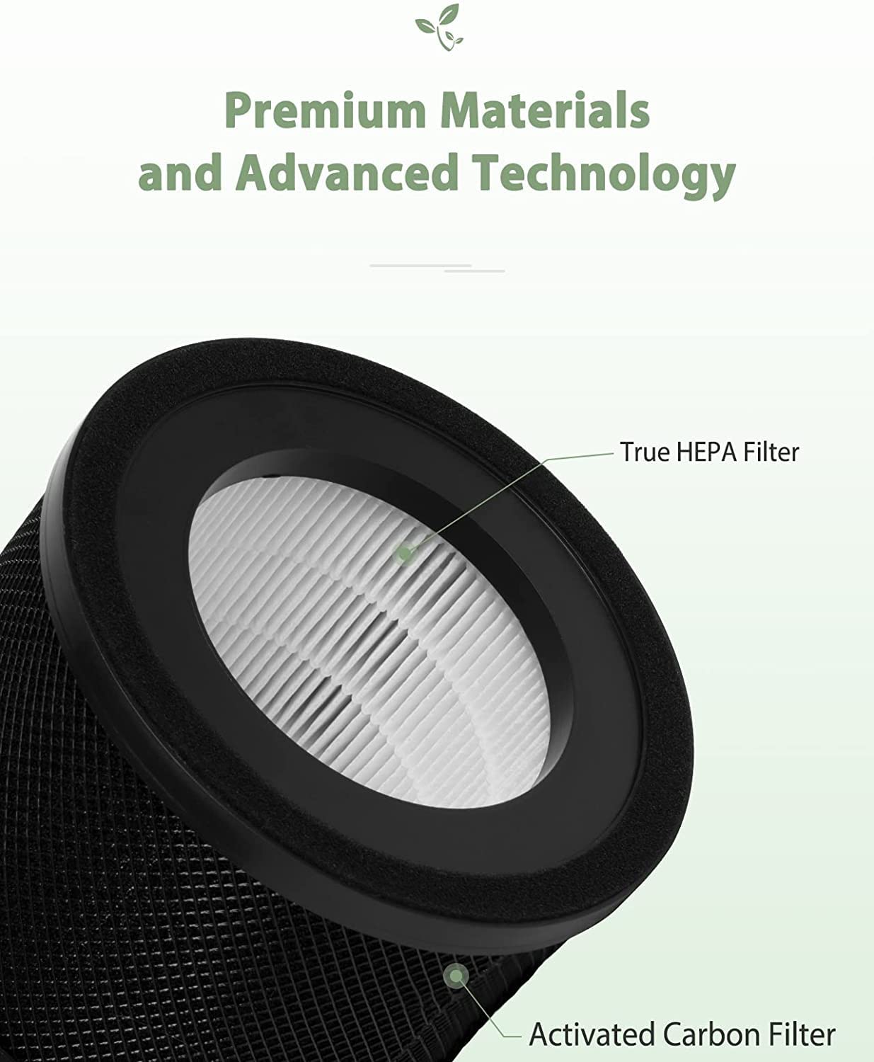 2-Pack TT-AP001 Filter Replacement for TT-AP001, VAVA VA-EE014 Air Purifiers, Replace TT-AP001SPF,H13 True HEPA Filter