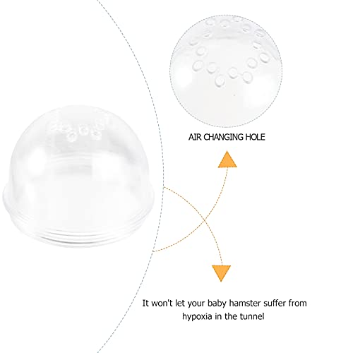 3Pcs Hamster Pipe Tunnels Hamster Tunnel External Tube Stopper Plug End Cap, Hamster Cage External Pipe Plugs Small Animals Hamster Cage Hole Hamster Tube Toy Cover Mouse Hamster Tunnel