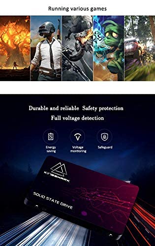 KingShark gamer SSD 512GB SATA 2.5" Internal Solid State Drive SATAIII 6 Gb/s High-Performance 7MM Height SSD(512GB, 2.5''SATA3)