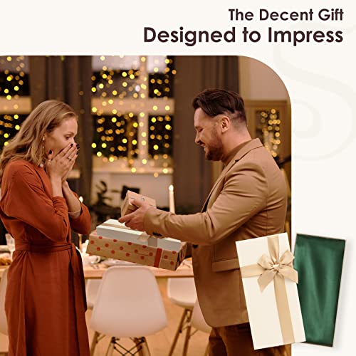 100% Pure Mulberry Silk Pillowcase for Hair and Skin with Hidden Zipper - 22 Momme Premium 6A Grade, 600 Thread Count, Silk Pillow Cases Standard Size 20"x26" (Dark Green, 1pc, with Gift Box)