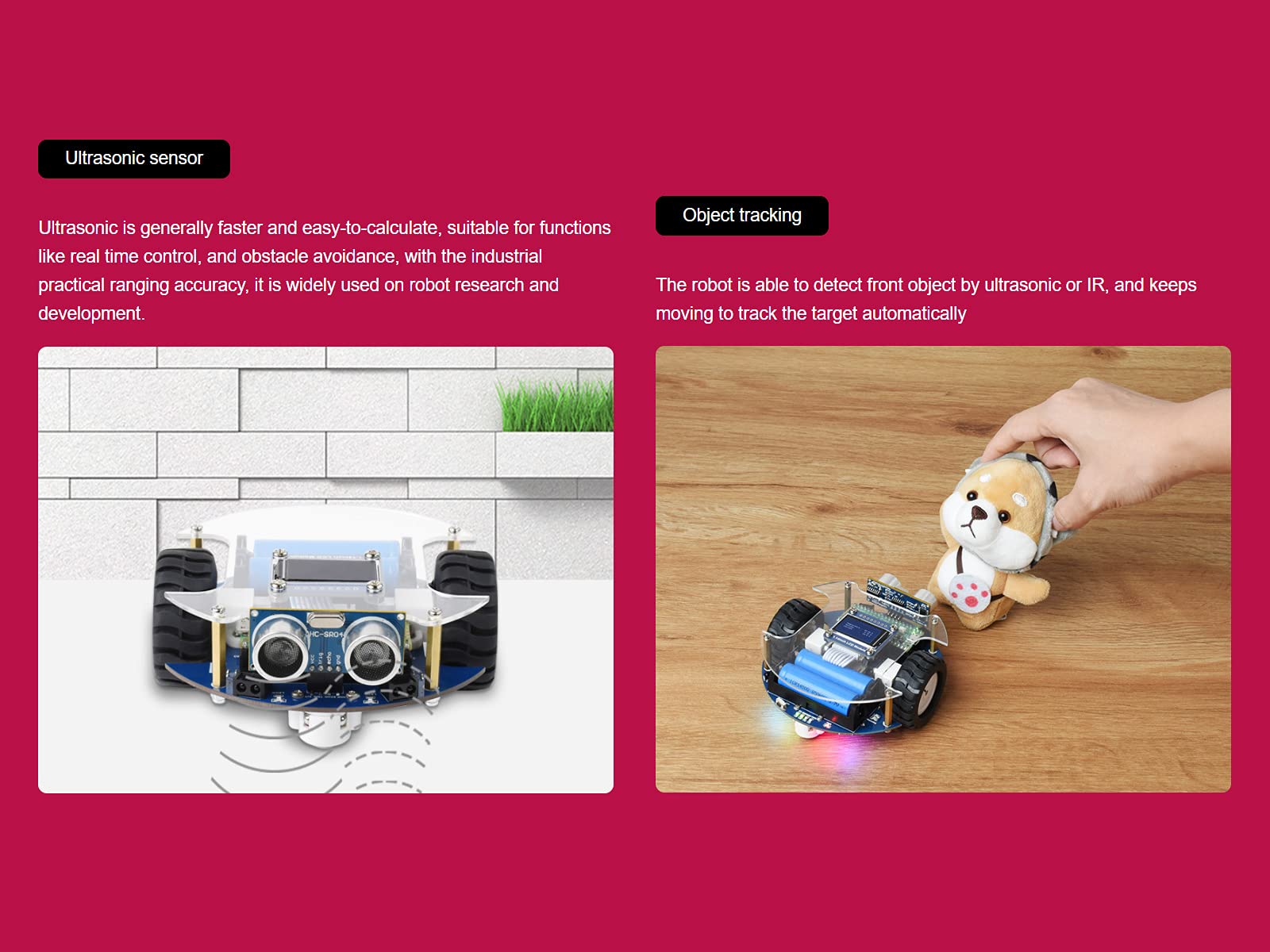 Waveshare PicoGo Mobile Robot - Raspberry Pi Pico Based, Self Driving, Remote Control, Unassembled