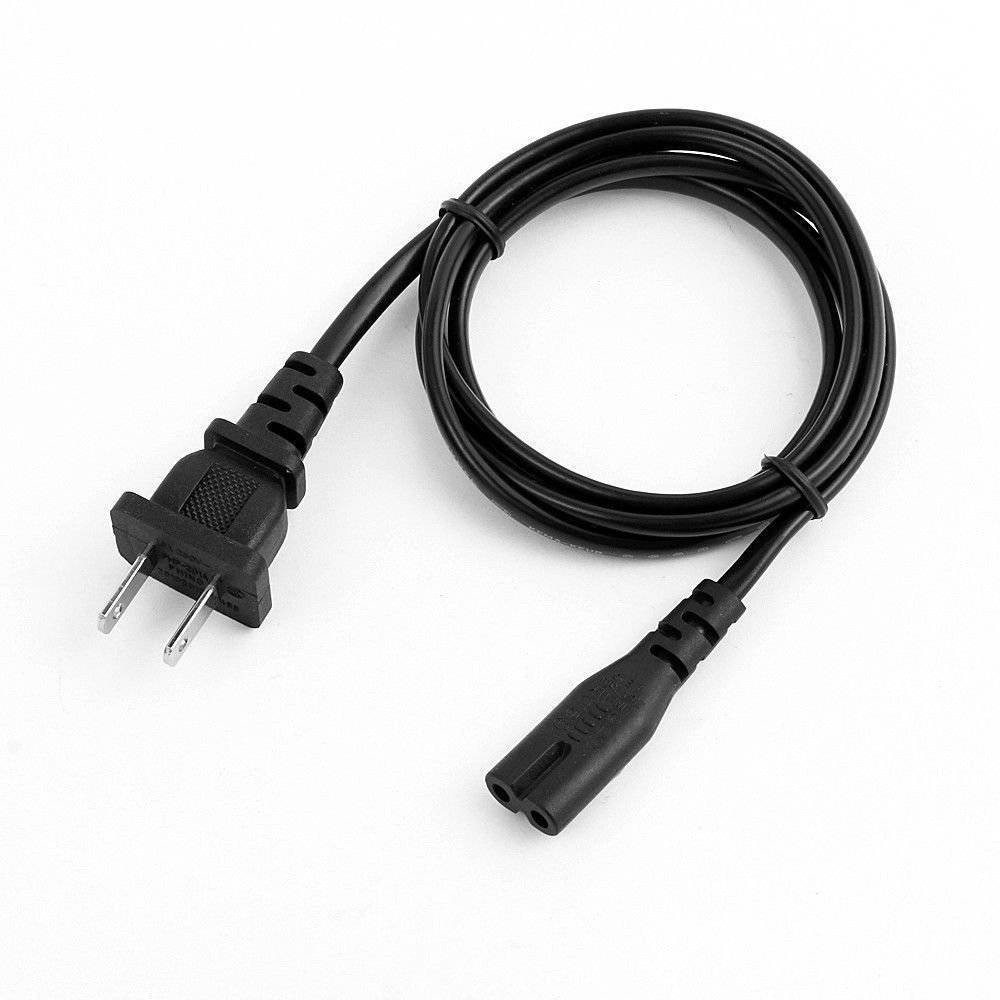 2-Prong Port AC Power Cord/Cable for Sony Playstation 4 PS4 PS2 PS3/PS3 Slim