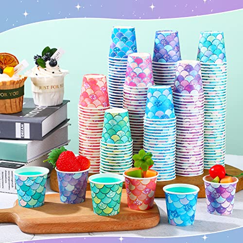 1000 Pcs Bathroom Cups 3 oz Paper Cups Disposable Bathroom Mouthwash Cups Small Cute Paper Cups Disposable Cups for Office, Party, Coffee, Water, Juice, Scale Style (Scale Style)