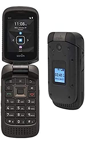 Sonim XP3 4G LTE 8GB Ultra Rugged Flip Phone AT&T GSM 5.0 MP Camera Bluetooth Wi-Fi Tough Phone Black (Renewed)