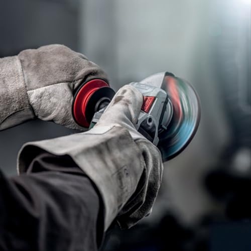 Metabo 6-Inch Angle Grinder, 10,000 RPM, 12 Amp, AC/DC, Slide Switch (Locking), Safety Clutch, M-Quick Wheel Change, Made in Germany, Low Vibration Handle, W 13-150 Quick, 603632420, Green