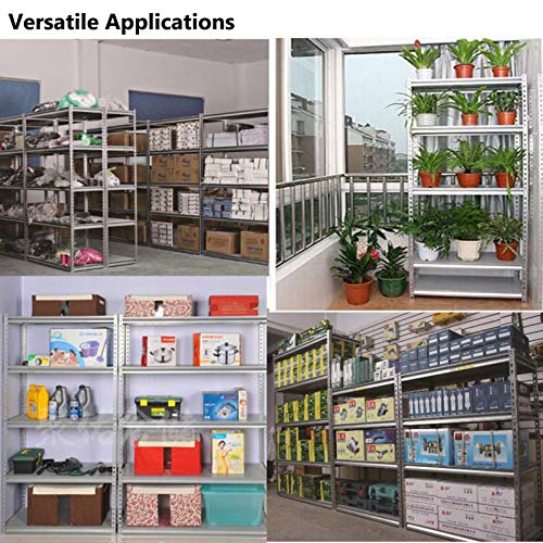 5-Tier Storage Shelves Unit 150x70x30cm Saving Space Heavy Duty Steel Multi Purpose 5 Level Adjustable Metal Garage Shelfing