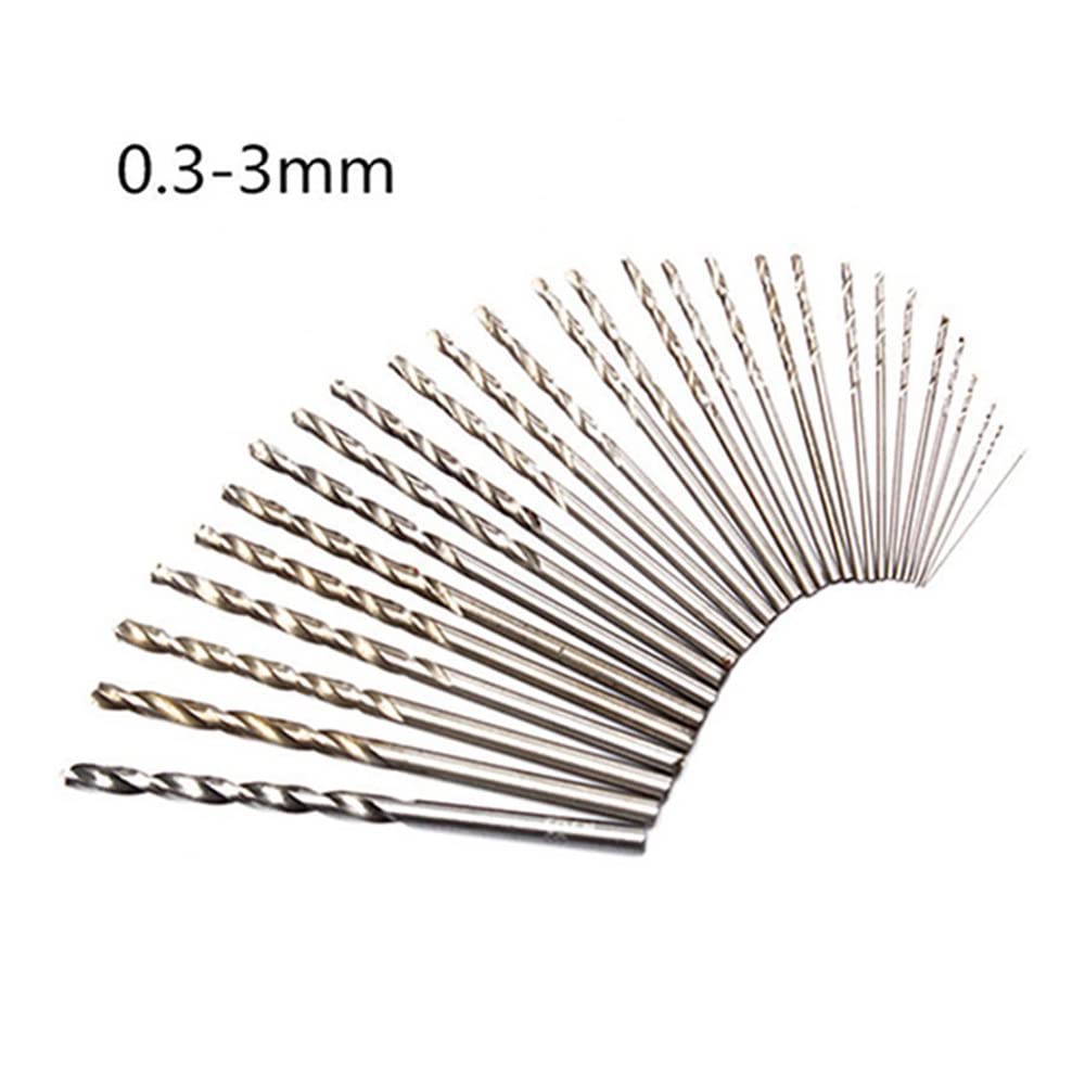 10PCS Mini Micro HSS Spiral Twist Drill Bit Drilling Tool,0.5mm