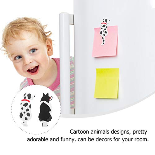 Baluue 2pcs Magnetic Hooks Cartoon Animals Fridge Magnets Wall Hook Coat Hat Hook for Hanging Towels and More (P3+P4)