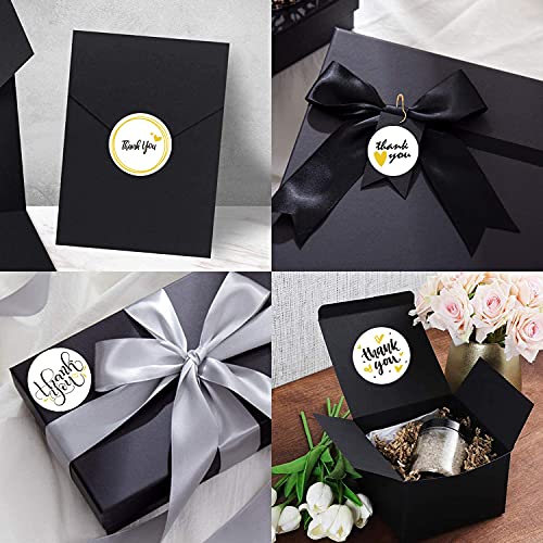 Thank You Sticker roll, Business Sticker, Bubble Envelope and Gift Bag Packaging Label, 3 Different Flower Patterns. 500 Sheets per roll, 1.5 inches in diamete, 4style