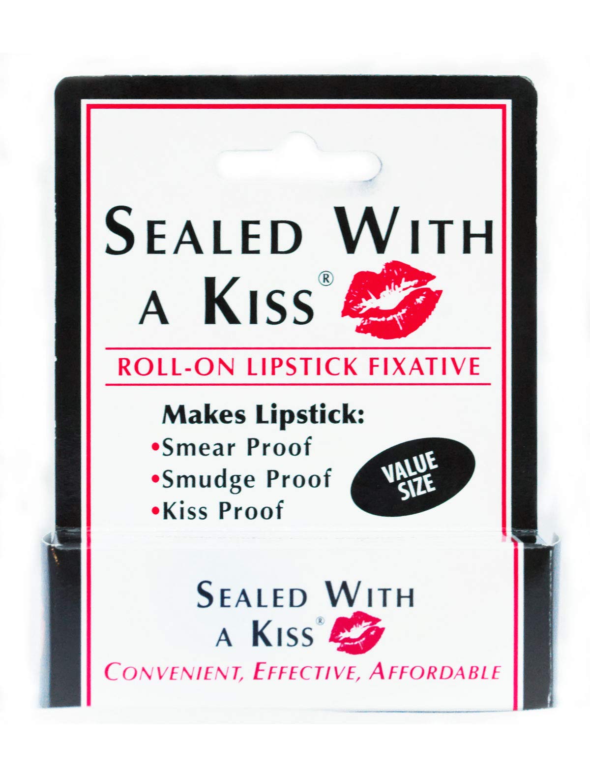 Sealed with A Kiss Lipstick Fixative Two Pack | Roll-On Applicator| Value Size Bottle 2 x 12ml | Smear Proof | Smudge Proof | Kiss Proof