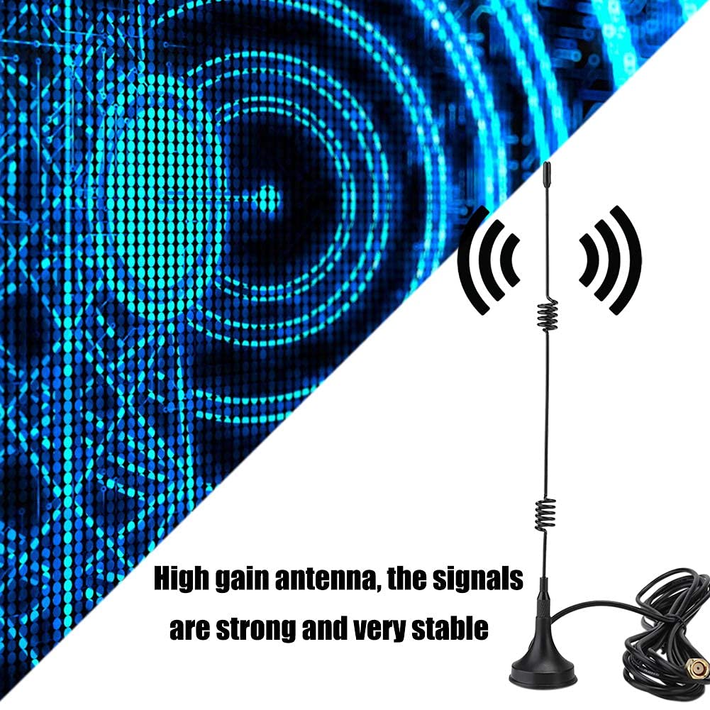 2.4GHz 8dbi Antenna SMA Female Plug with Magnetic Base High Gain for ZigBee Module Router Network Card (10m/32.81ft)