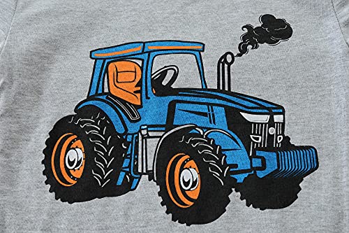 Little Hand Toddler Boys Pajamas Tractor Pjs Set Fall Winter Jammies Kids Pjs Boy Clothes Sets 5t