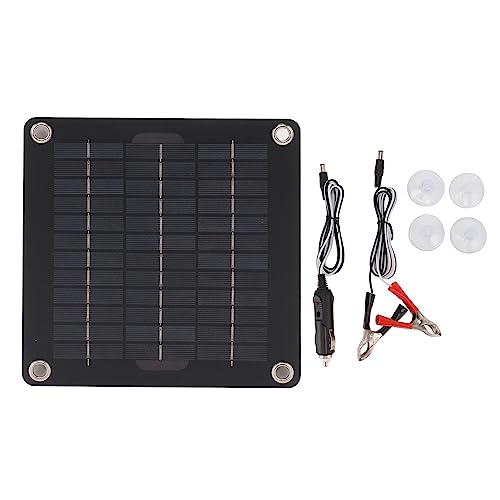 10W Portable Solar Panel Kit 12V Solar Battery Charger Maintainer for Car Motorcycle Tractor