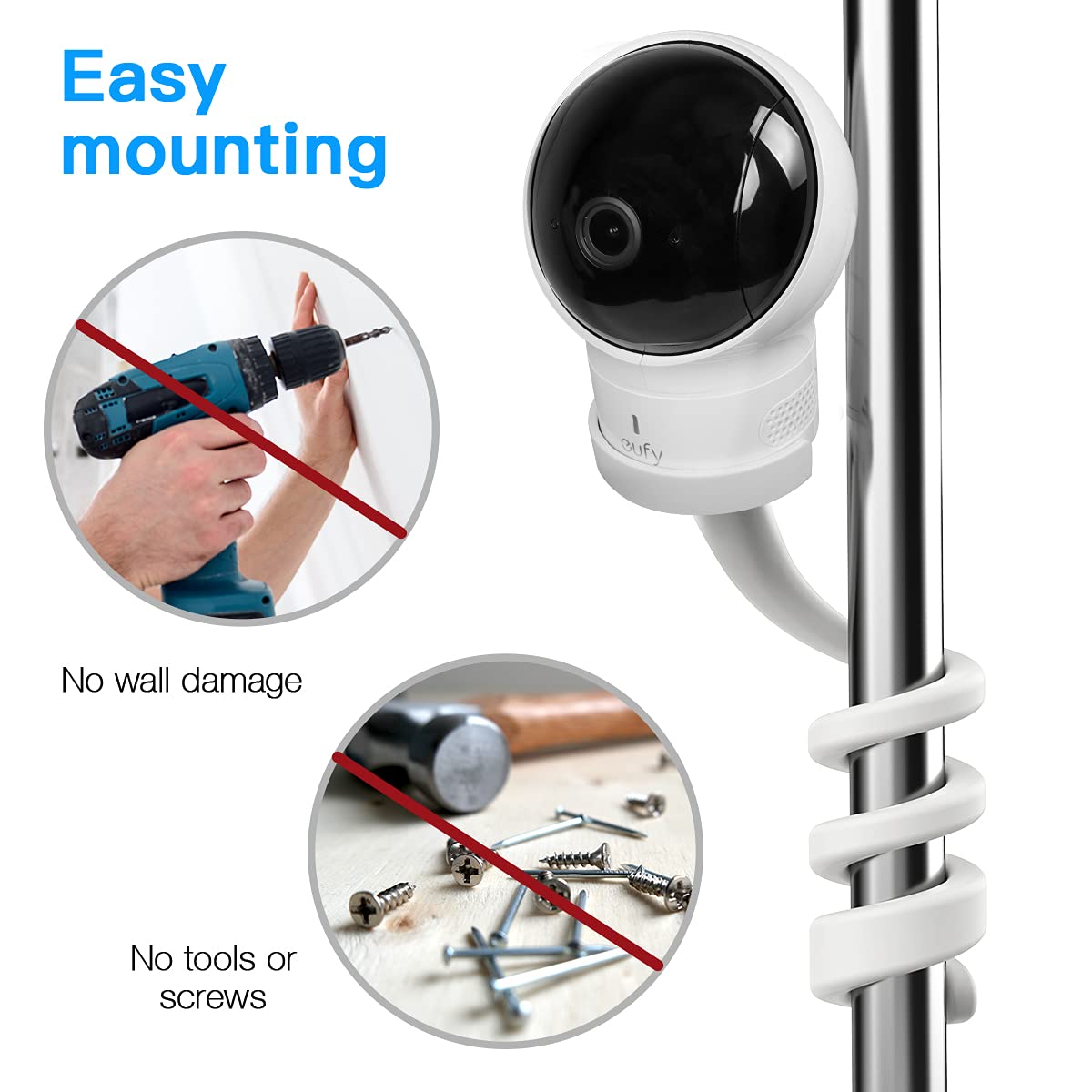 oioaahkeo Baby Monitor Mount for eufy Baby Camera eufy Spaceview, eufy Spaceview Pro and eufy Spaceview S Baby Monitor