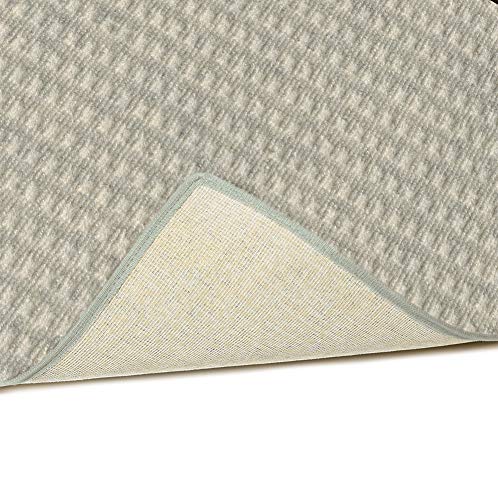 5'x12' - Limestone, Waffle Pattern - Indoor/Outdoor ECO-Friendly DuraKnit Pile & Loop Carpet Area Rugs & Runners
