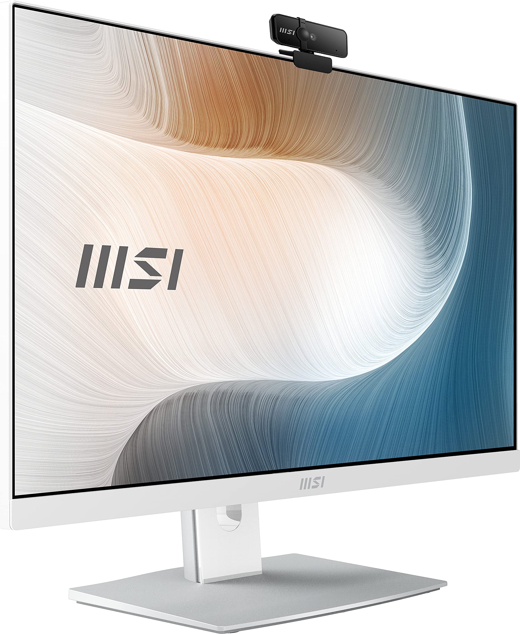 MSI Modern AM242TP AIO Desktop, 23.8" FHD Touchscreen, Intel Core i5-1135G7, 8GB Memory, 256GB SSD, WiFi 6, BT 5.1, FHD Webcam, White, Windows 10 Home (11M-484US)
