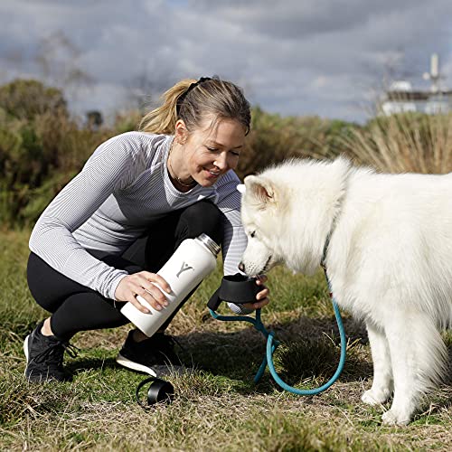 DYLN Protective Silicone Large Bottom Guard for 40 oz DYLN Wide Mouth Alkaline Water Bottles | Anti-Slip & Flexible Boot | Doubles as a Pet Dog Bowl | Black