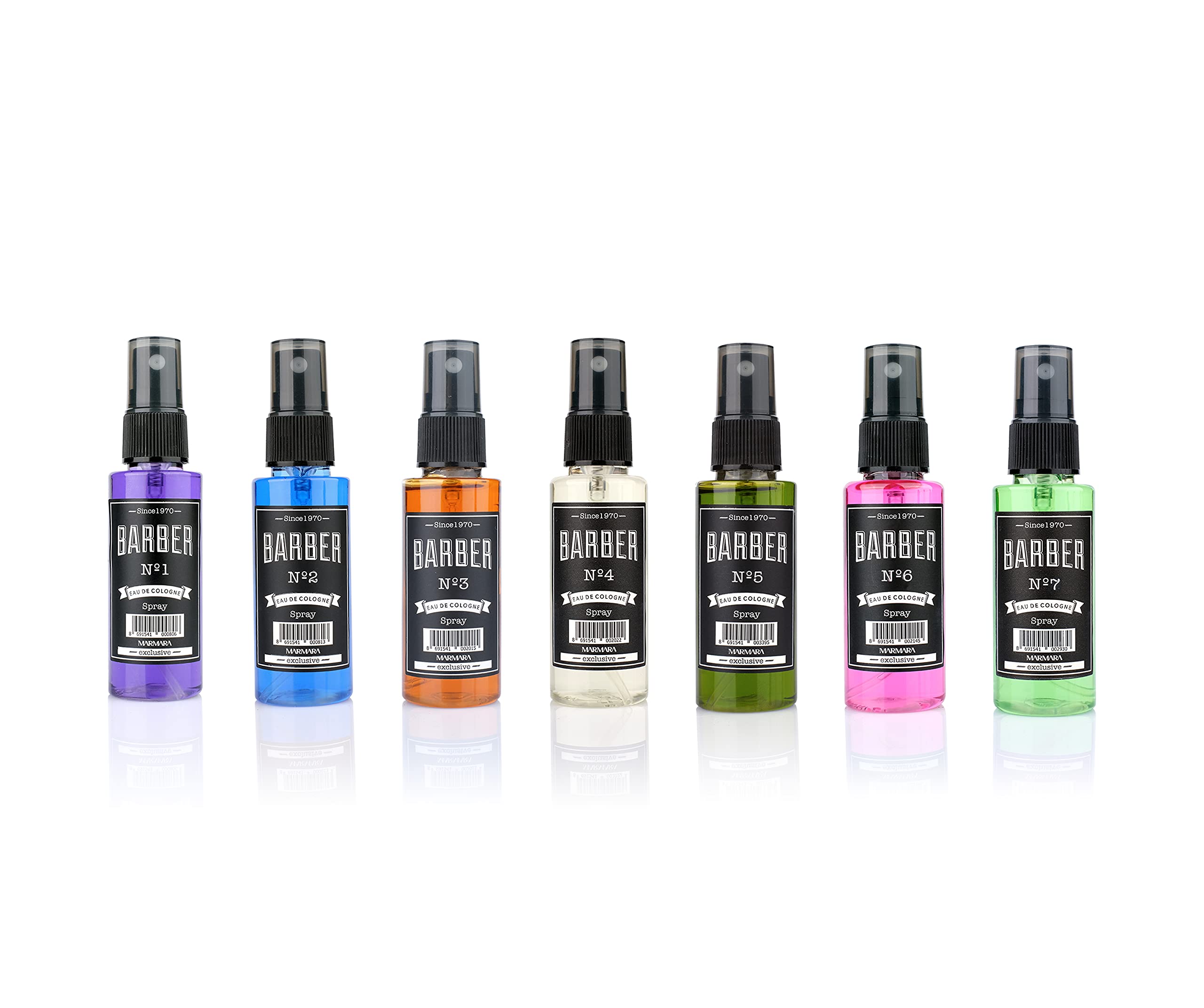 Marmara Barber Cologne - Best Choice of Modern Barbers and Traditional Shaving Fans Travel Size (50 ml, No7)