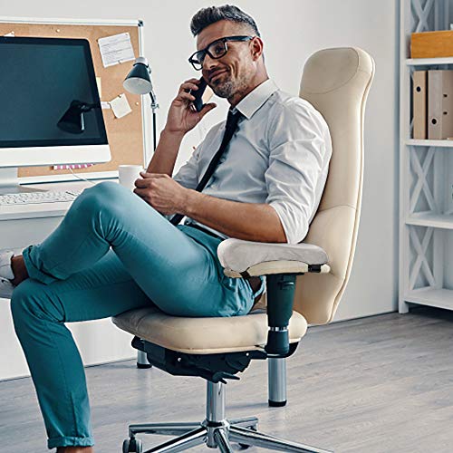 bokemar Memory Foam Arm Rest Office Chair Armrest Pads and Elevated Sloped Armrest - Universal Cushion Covers for Armrest and Elbow Relief (2 Pad Set) Gray