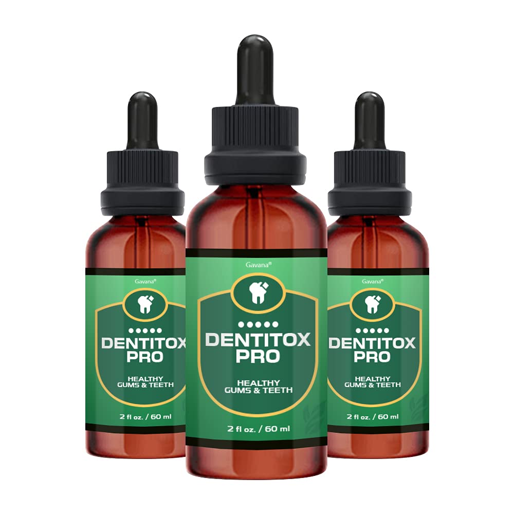Dentitox Pro Drops for Teeth and Gums (3 Bottles. 6oz)