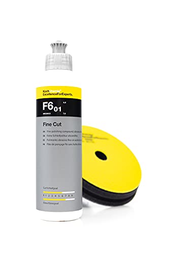 Koch-Chemie - Fine Cut Polishing Compound - Silicone-Oil-Free; Designed for All Paint Types; for Removing Medium to Heavy Defects, Scratches, and Sanding Marks Up to 2500 Grade (250 milliliters)