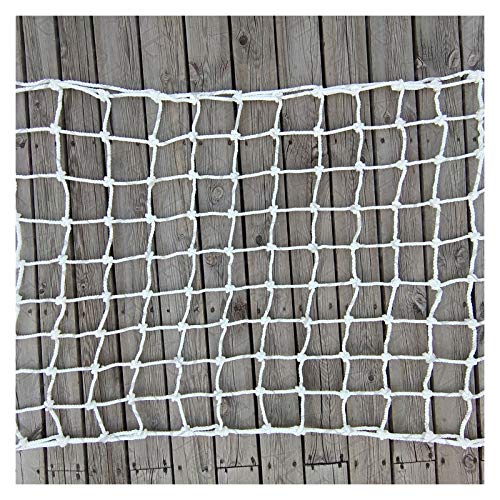 AEINNE Safety Netting for Fall Prevention, Safety Netting for Stairs Kids Balcony Safety Net Patio Child Rope Netting Bannister Fence Railings Children Protective Protection Nylon Cargo Nets, White