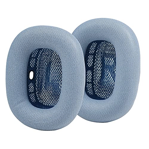 Replacement Ear Cushions for Airpods Max - Premium Protein Leather, Memory Foam and Strong Magnet (Blue)