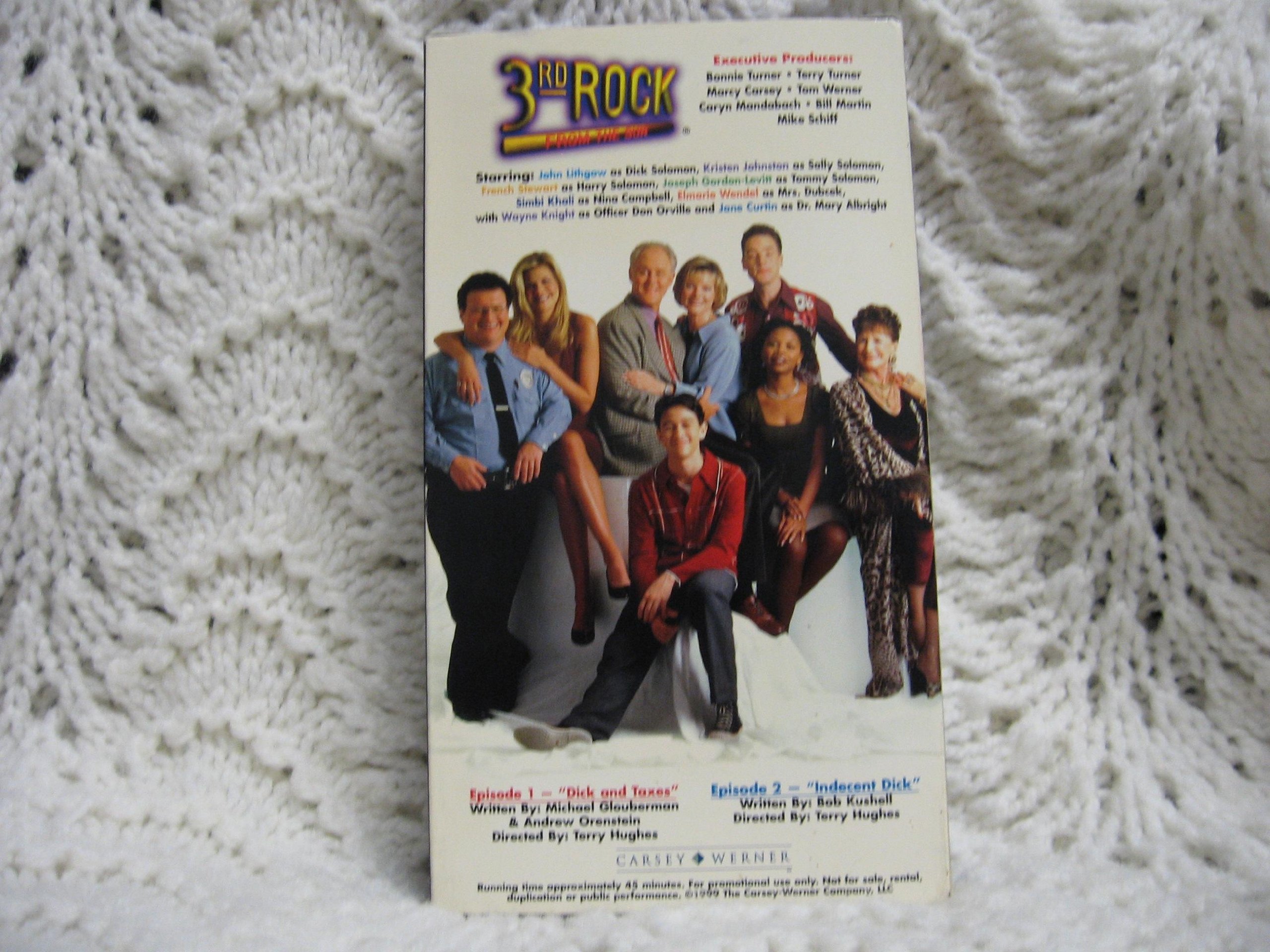 3RD'Third Rock From The Sun "Emmy Consideration" VHS. Episode 1 -"Dick and Taxes". Episode 2 -"Indecent Dick" (1999) [VHS]