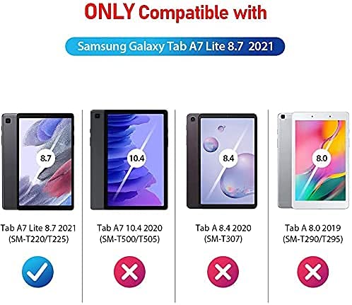 SUPNICE Case for Samsung Galaxy Tab A9 8.7 Inch 2023 (SM-X110/X115/X117) & A7 Lite 8.7 Inch 2021, Heavy Duty Shockproof Rugged Protective Cover with Kickstand for Galaxy Tab A9 8.7’’ 2023-Rose Gold