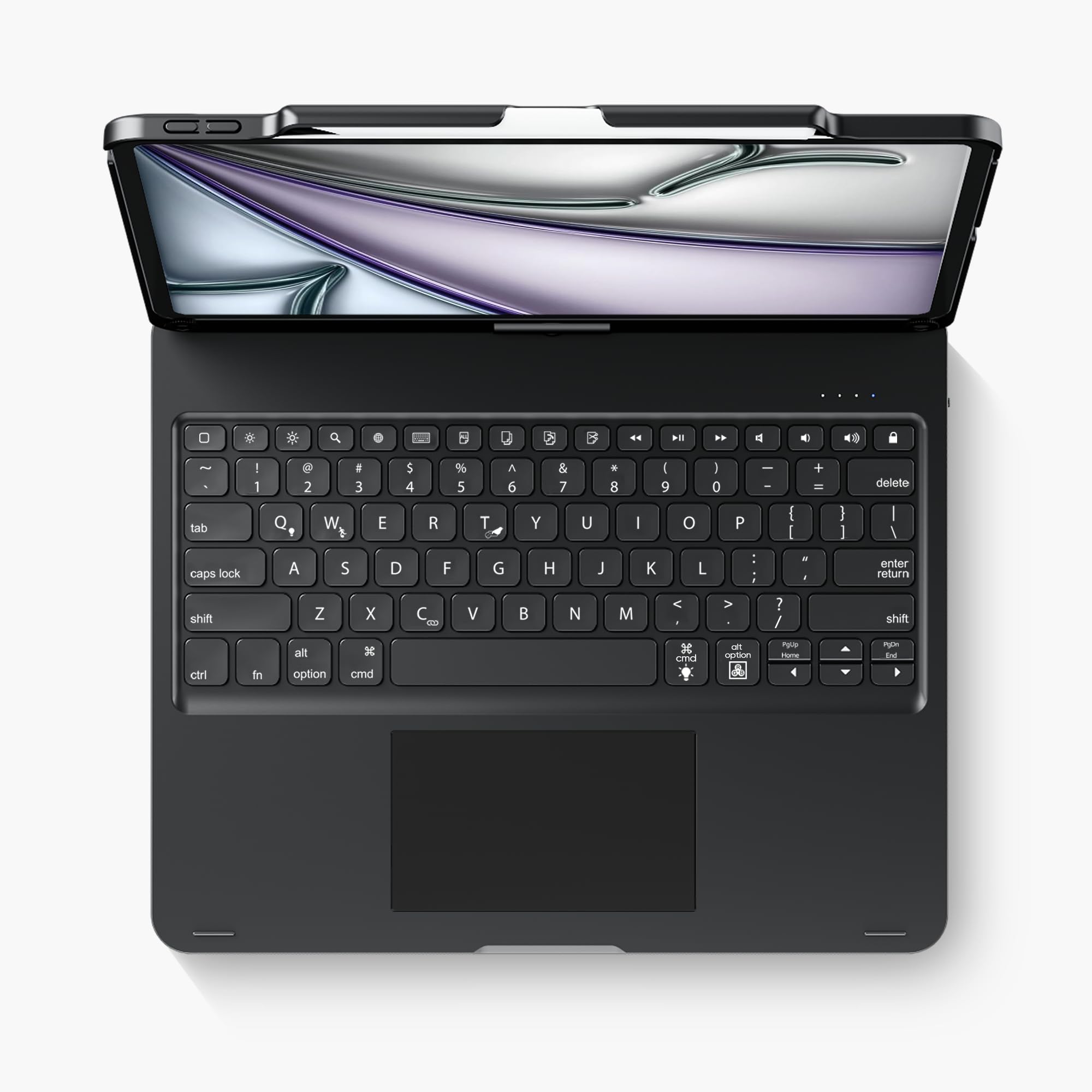 edaiser Swivel Keyboard Case for Apple iPad Pro 12.9 inch 6th Generation 5th 4th 3rd Gen; Wireless Rotatable Cover with Pencil Holder, Multi-Touch Trackpad, Backlit, Black