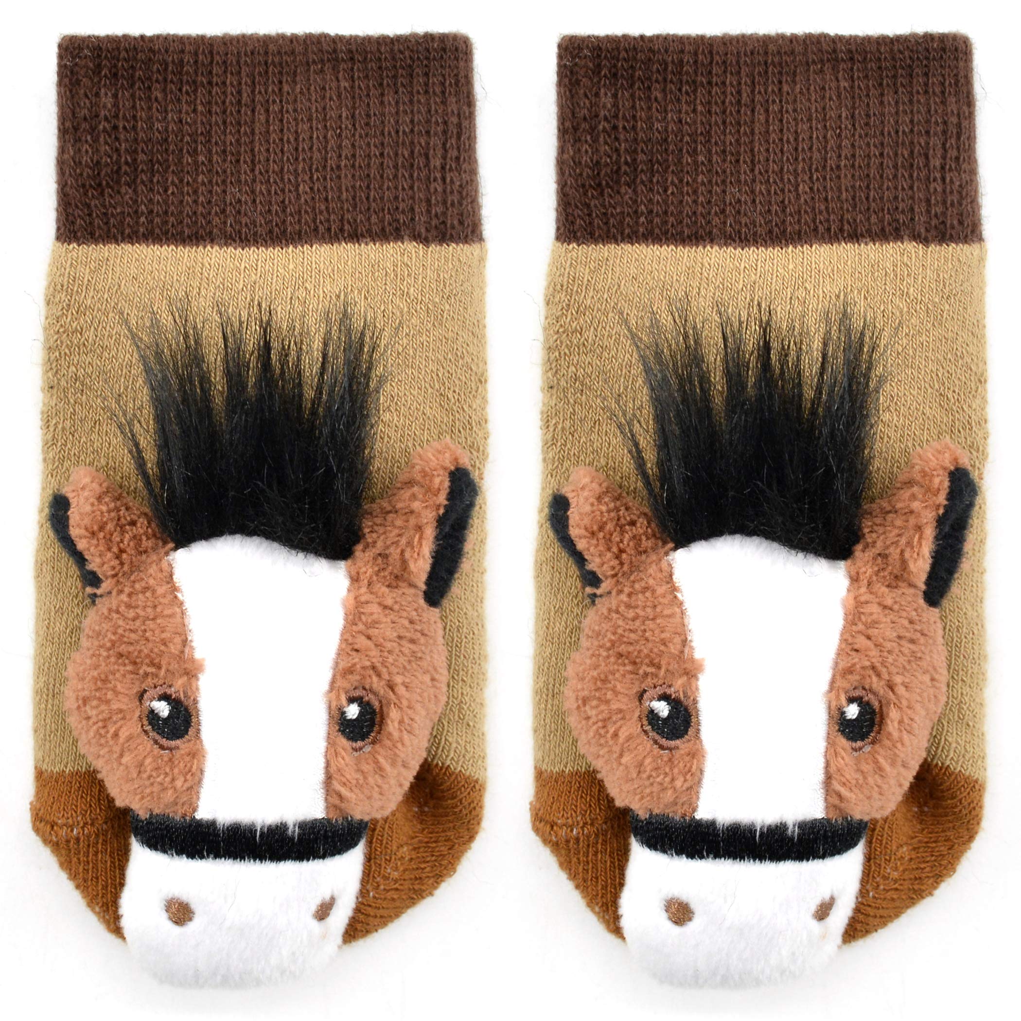 Piero Liventi Derby Pony Boogie Toes Rattle Sock, 1-Pair (0-1Y)
