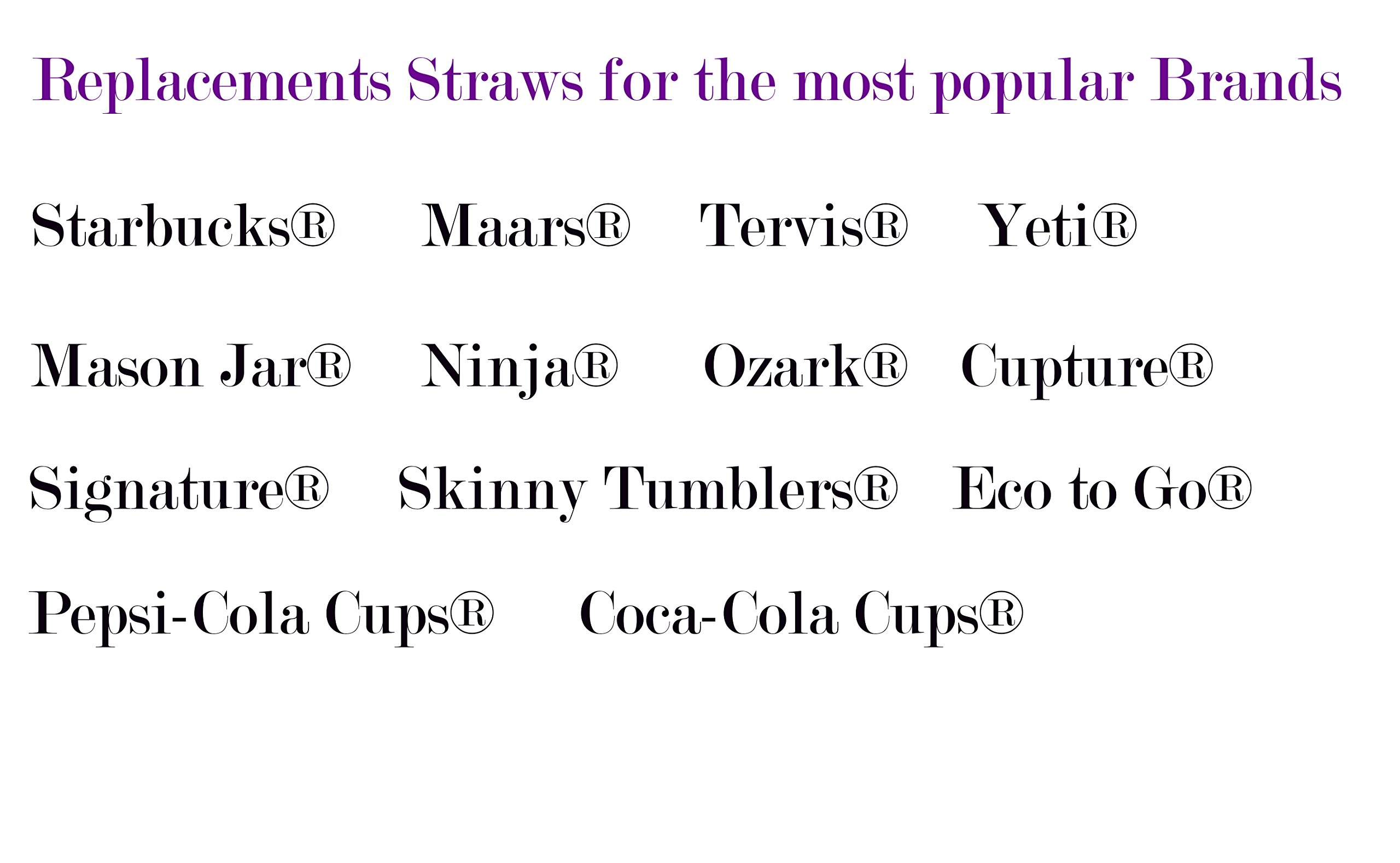 10.5" Long Rainbow Colored Reusable Plastic Replacement Straws, Fits Most Tumblers,Set of 10 with Cleaning Brush