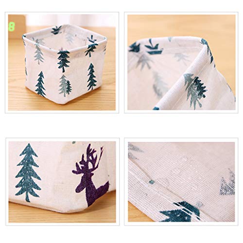AKIWOS 2Pcs Toy Storage Basket, Cloth Storage Bin Durable Organizer for Desk, Office, Wardrobe to Storage Small Stuffs