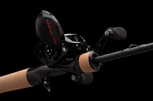 13 FISHING - Inception G2 Baitcast Reel - 7.3:1 Gear Ratio - Left Hand Retrieve (Fresh) - ING2-7.3-LH, Black