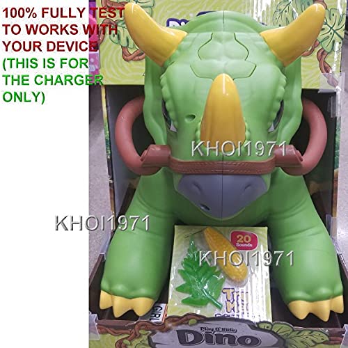 KHOI1971 Wall Charger AC Adapter Cable Compatible with Kid Trax Rideamales Dino Dinosaur Play Ride on 6V Battery Charger