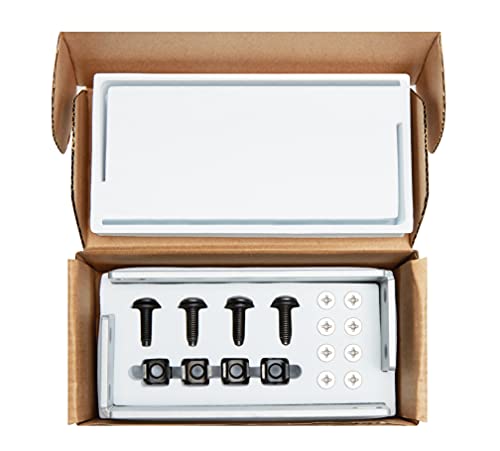 GeoLynx Silver Rack Mount Adapter Bracket Ear Kit for Ubiquiti US-8-150W UniFi Switch 8 Port | Edge Switch 8 Port with M6 Cage Nuts Screws & Hardware