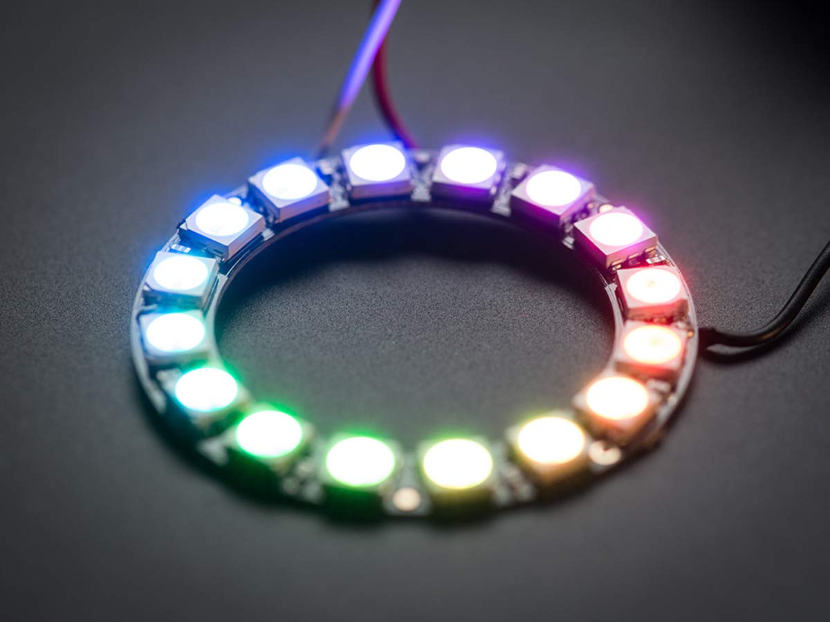 Adafruit Industries NeoPixel Ring - 16 x 5050 RGB LED with Integrated Drivers