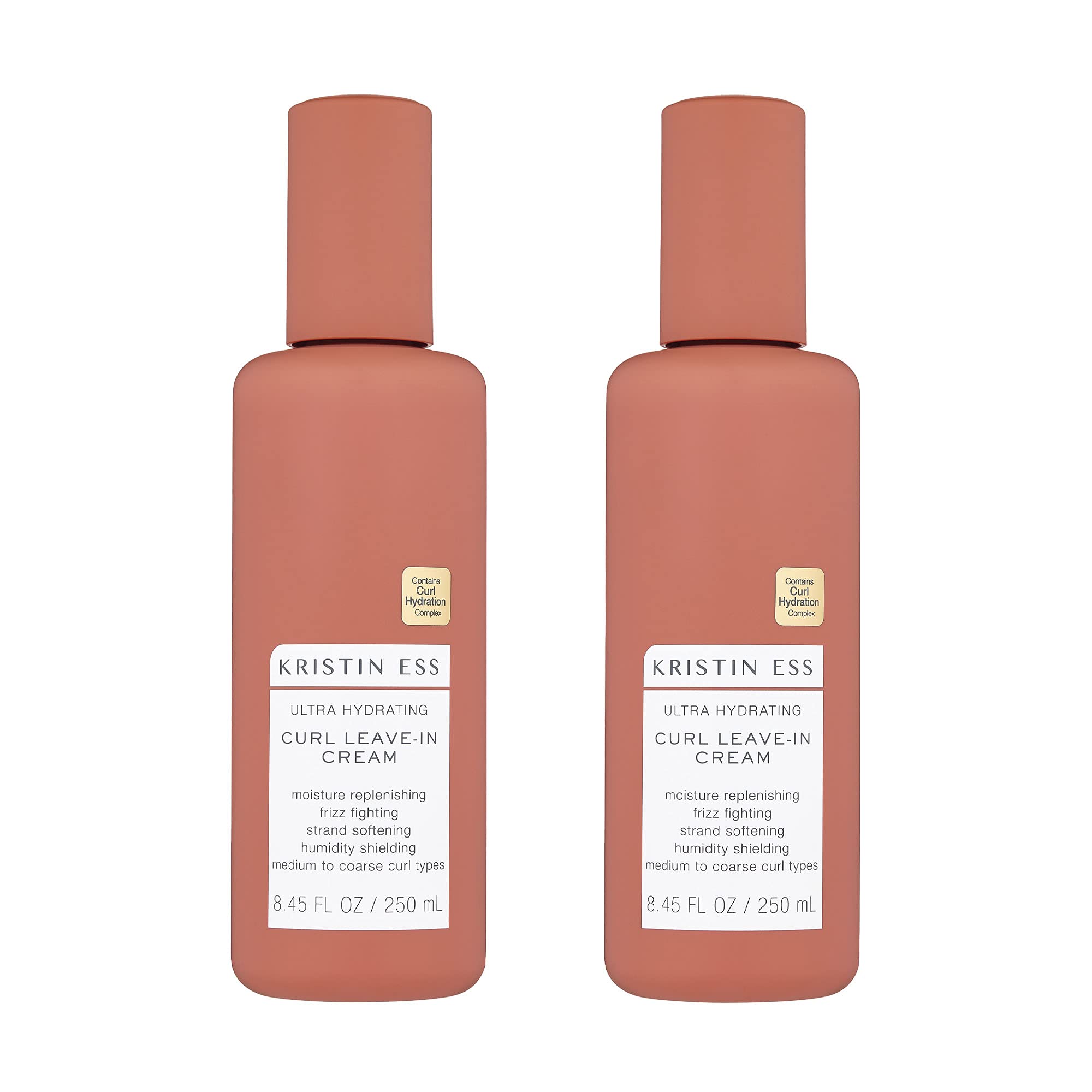 Kristin Ess Hair Ultra Hydrating Curl Leave-In Cream Conditioner for Curly Hair with Frizz Control, Humidity Shielding, Vegan, Color + Keratin Safe, 8.45 fl oz (Pack of 2)